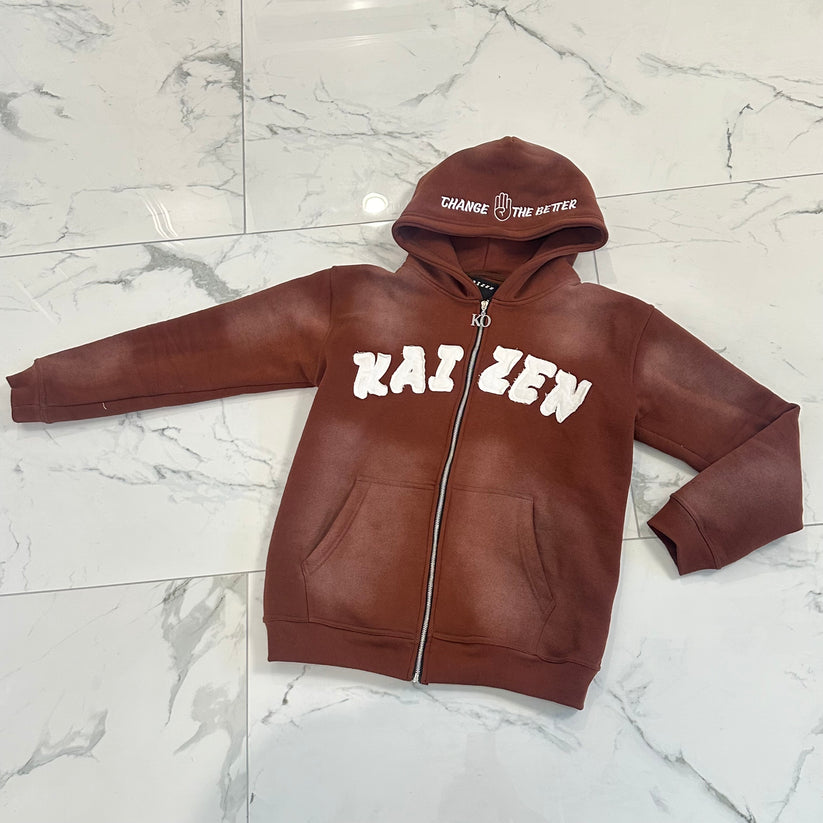 "Vol I" Zip-Up Hoodie – Kaizen Outfiters